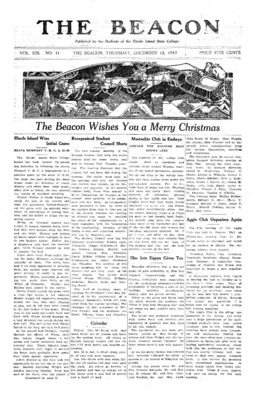 "The Beacon (12/18/1919)" by University of Rhode Island