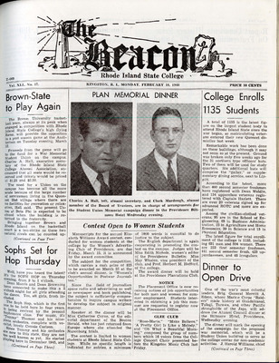 "The Beacon (02/18/1946)" by University of Rhode Island